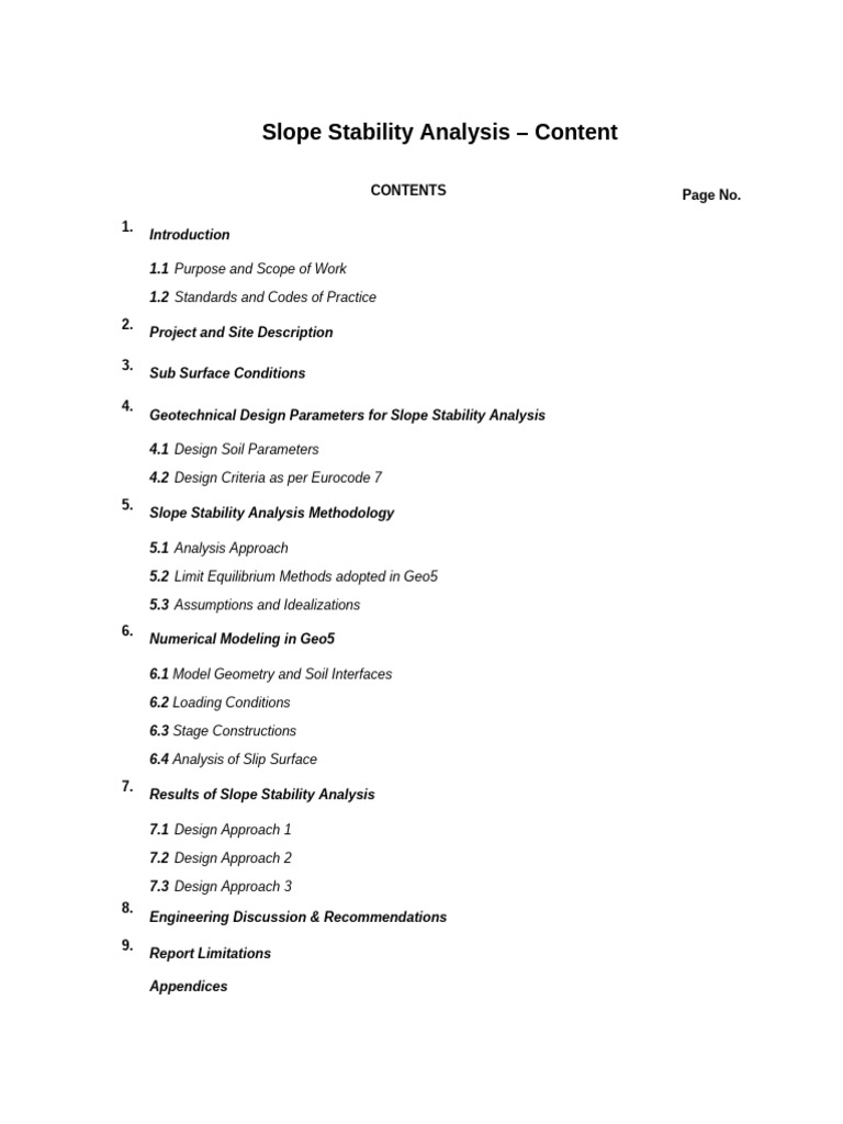 Slope Stability Analysis Methodology Guide | PDF