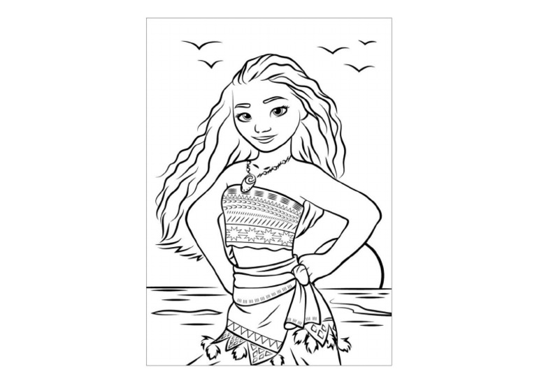 Free Vaiana Drawing To Print and Color - Moana Coloring Pages For Kids ...