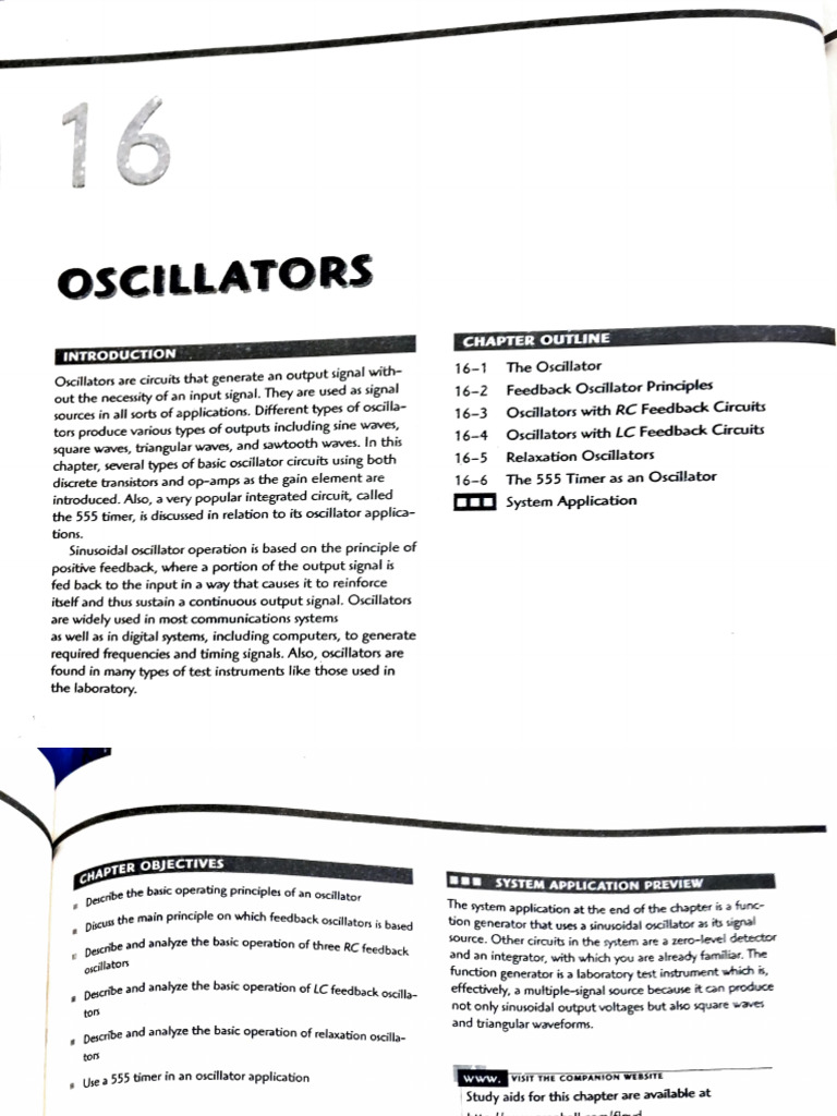 Oscillators Using OP-AMP and Transistor. | PDF