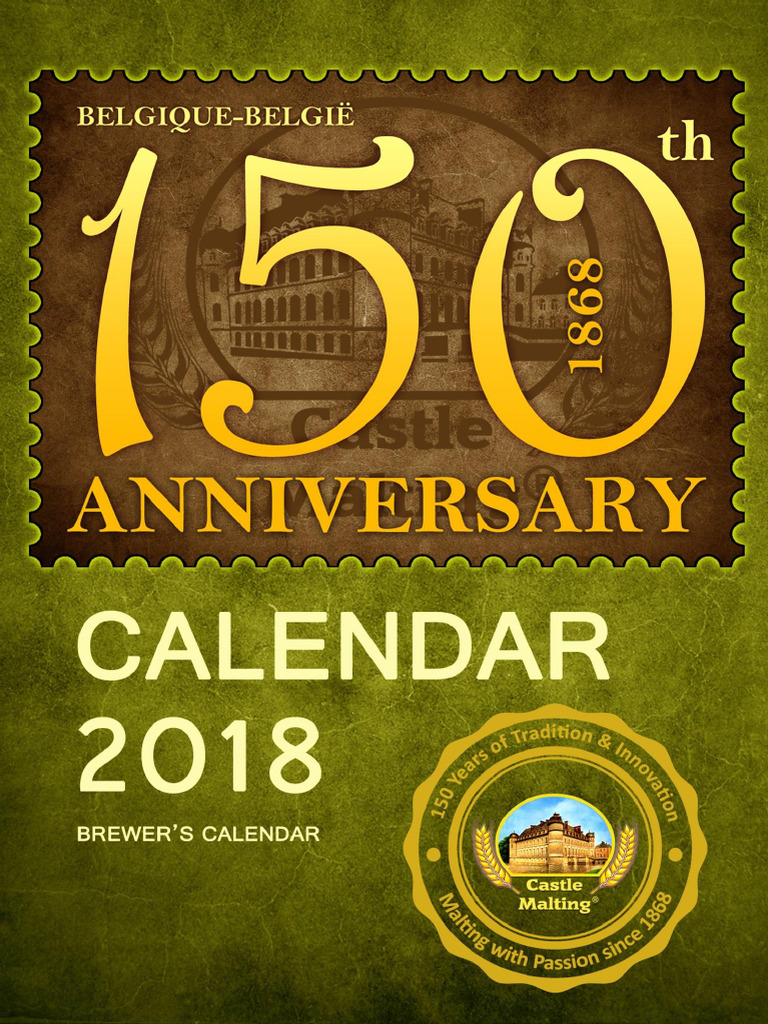 Castle Malt - Beer Recipes Calendar 2018 | PDF | Cerveja | Malte