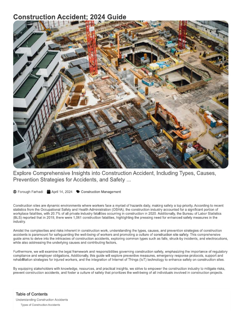 (M5) Construction Accident Prevention | PDF