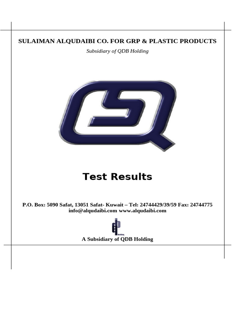 A3 Cover For Test Results File | PDF