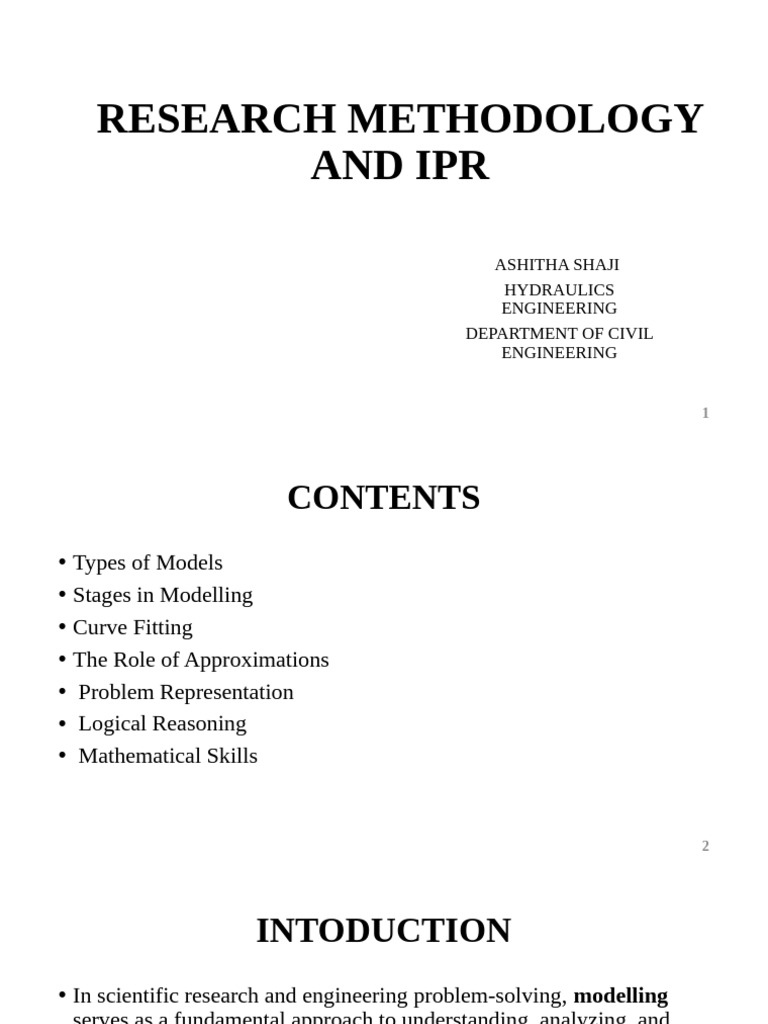 Research Methodology in Modelling | PDF | Conceptual Model ...
