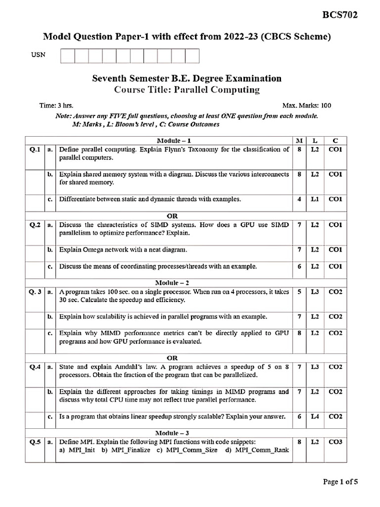 PC Model Paper | PDF