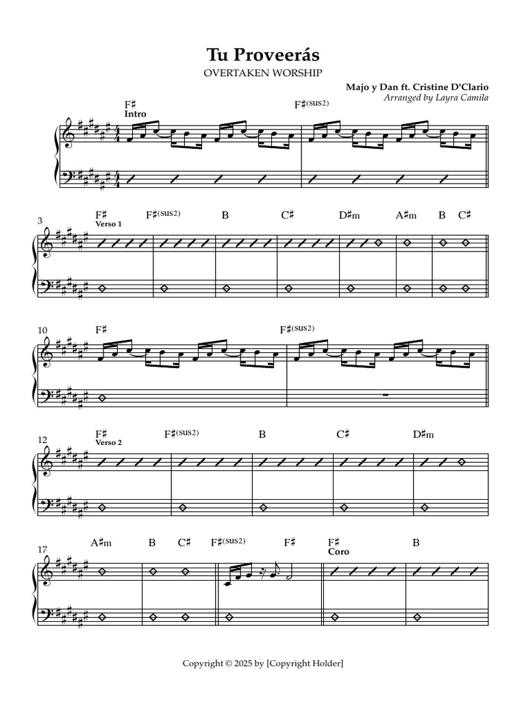 Tu Proveeras Chart | PDF