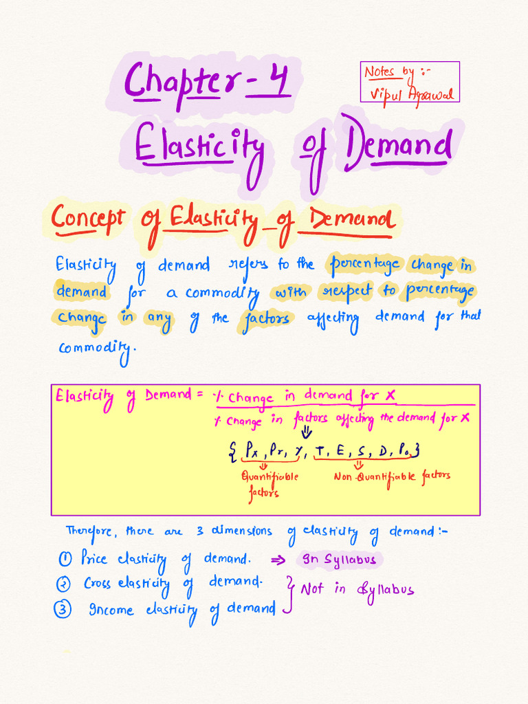 Understanding Elasticity of Demand | PDF | Demand | Elasticity (Economics)