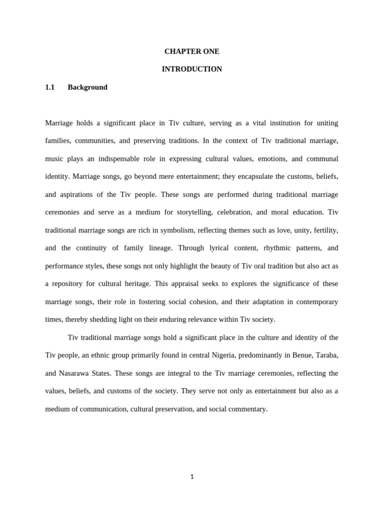 CHAPTER ONE For Korna Project | PDF | Liberal Arts Education