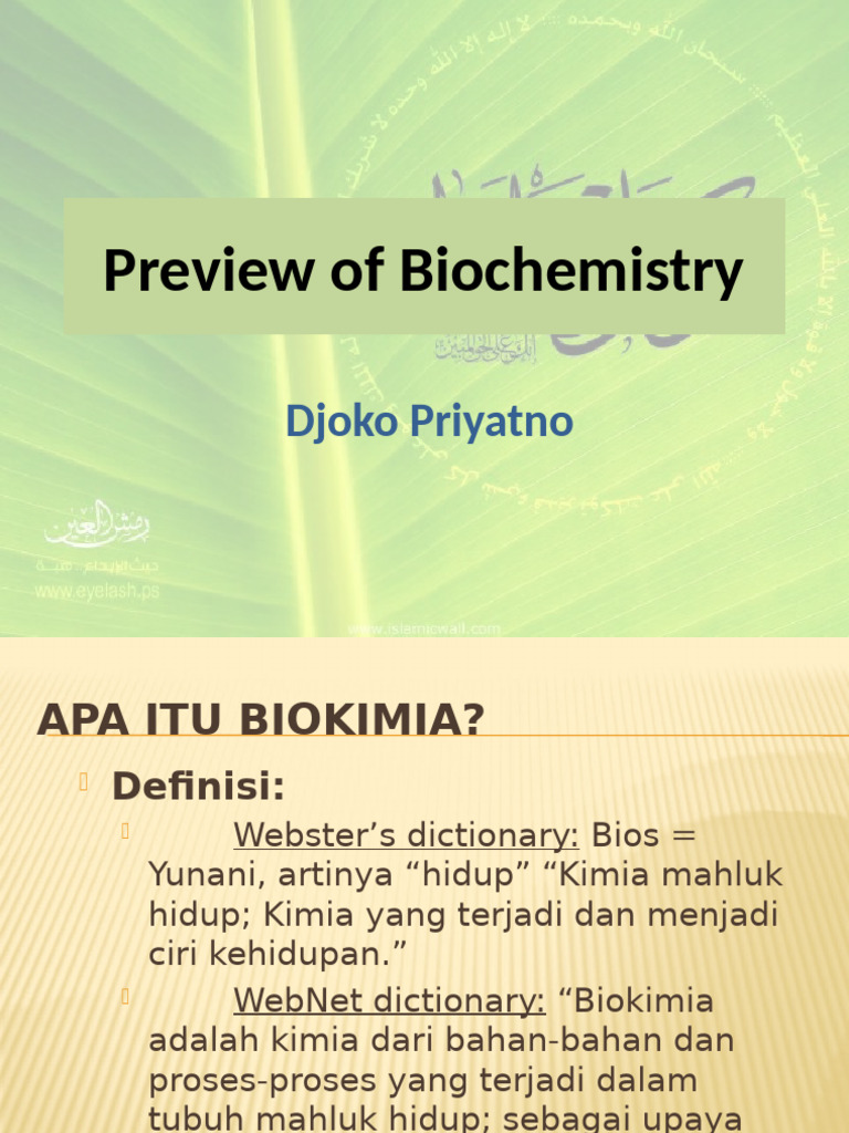 Preview of Biochemistry | PDF