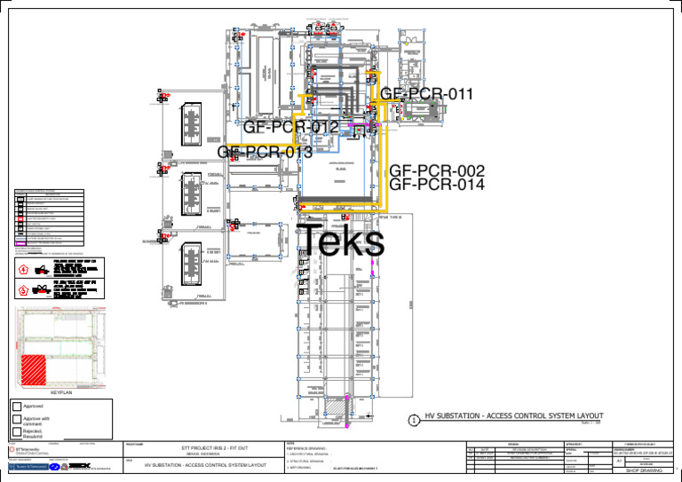HV Substation Access Control Layout | PDF | Equipment | Security Technology