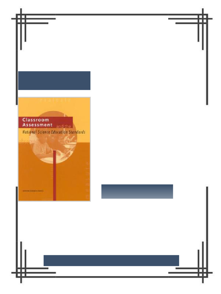 Classroom Assessment and The National Science Education Standards 1st ...