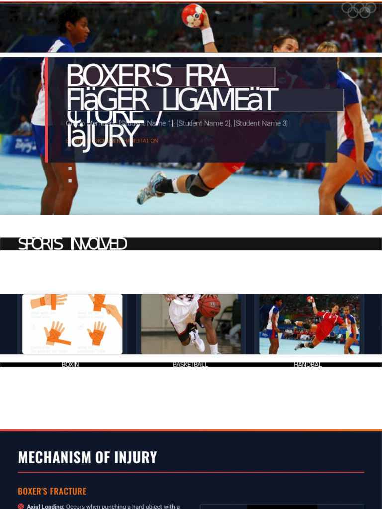Boxer's Fracture & Finger Ligament Injury | PDF | Traumatology | Limbs ...