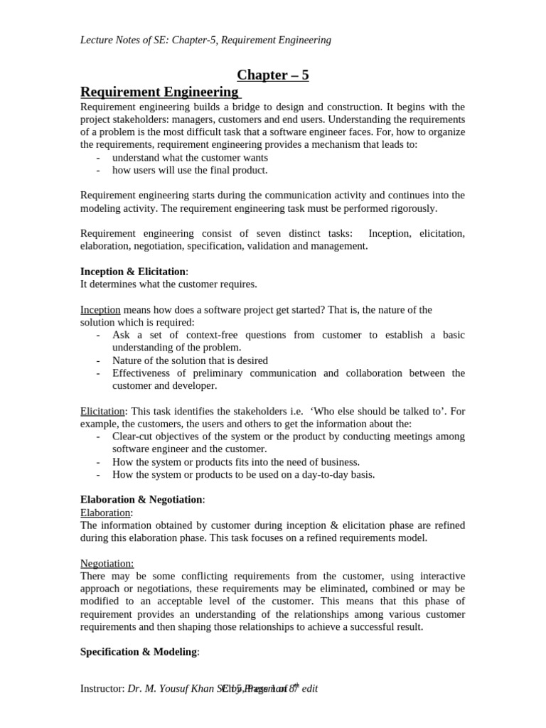 Requirement Engineering Overview and Use-Cases | PDF | Use Case ...