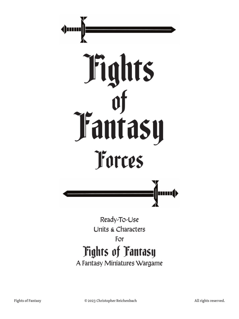 Fights of Fantasy Forces | PDF | Shield | Magician (Fantasy)