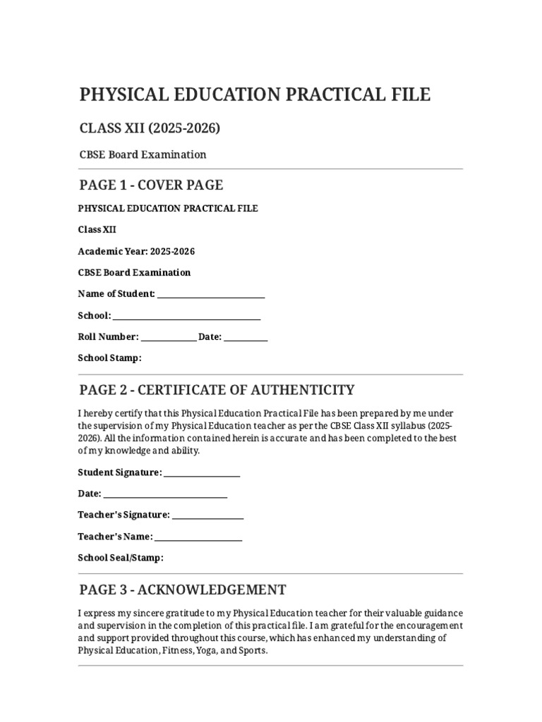 PE Practical File | PDF | Asthma | Diabetes