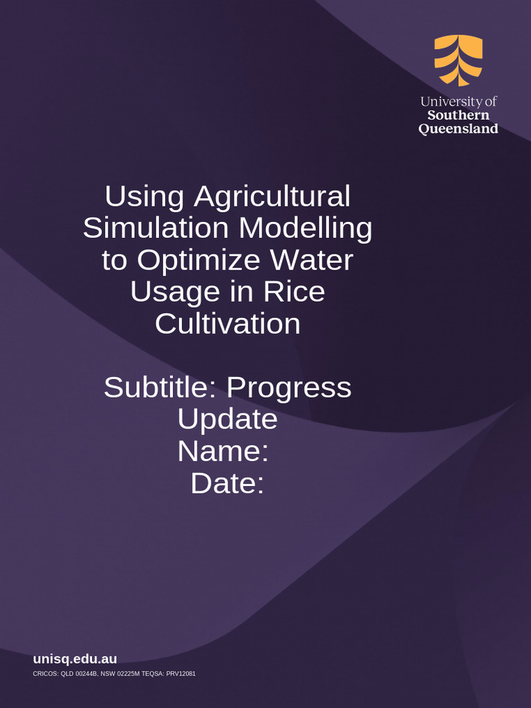 Optimize Water Use in Rice Farming | PDF | Agriculture | Agricultural ...