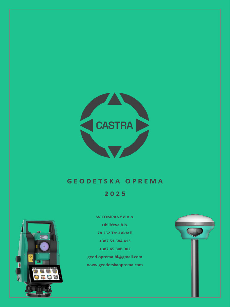 Katalog Castra Geodetska Oprema 2026 v1 | PDF