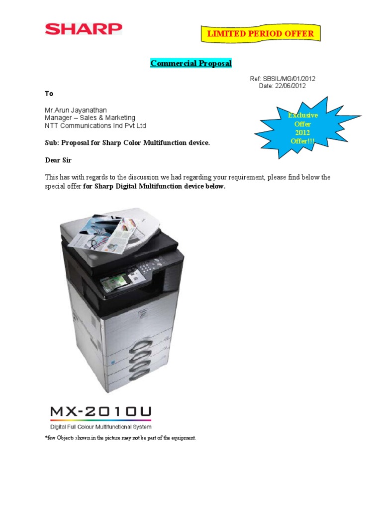 Sharp MX-2010U - Color MFD Commercial | PDF | Image Scanner | Media ...