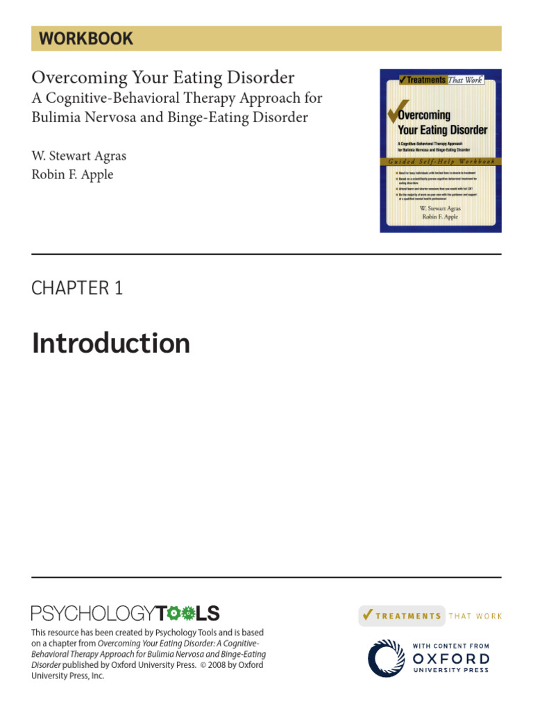 Overcoming Eating Disorders Workbook Ttw Chapter 1 Lang=Eng Us Format ...
