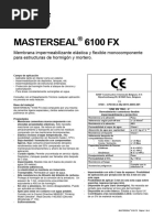 Ficha Tecnica Del Maxiseal Flex | PDF | Agua | Hormigón