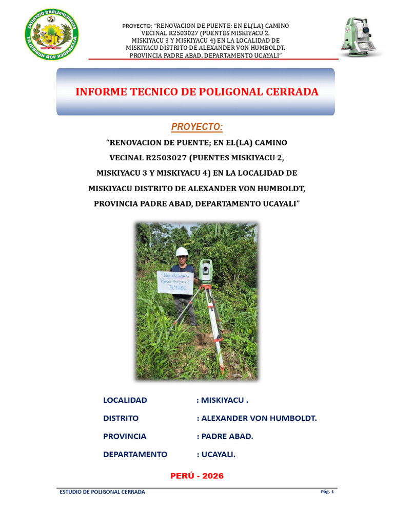Poligonal Cerrada | PDF | Topografía | Tecnología geográfica