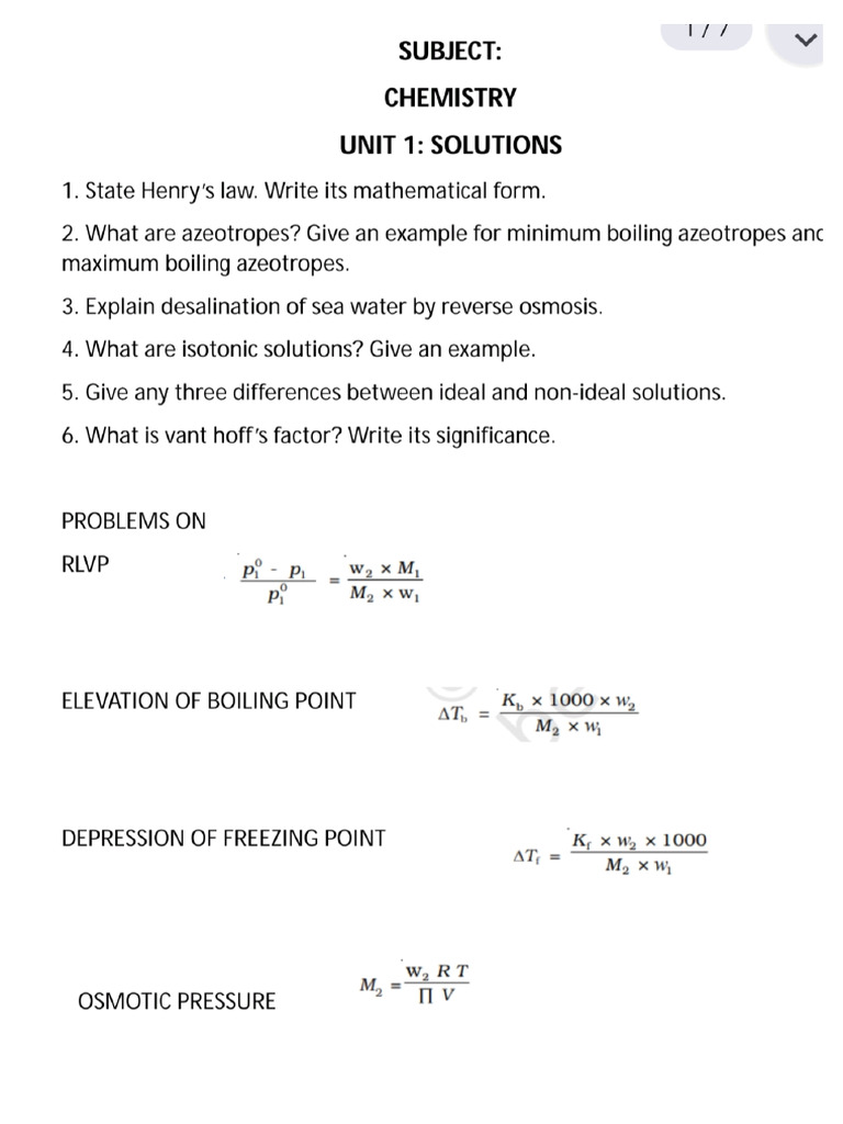 Chemistry Assignment | PDF