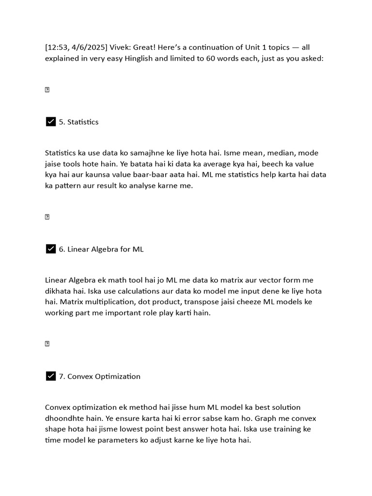 ML ALL UNIT (7) | PDF | Receiver Operating Characteristic | Support Vector Machine