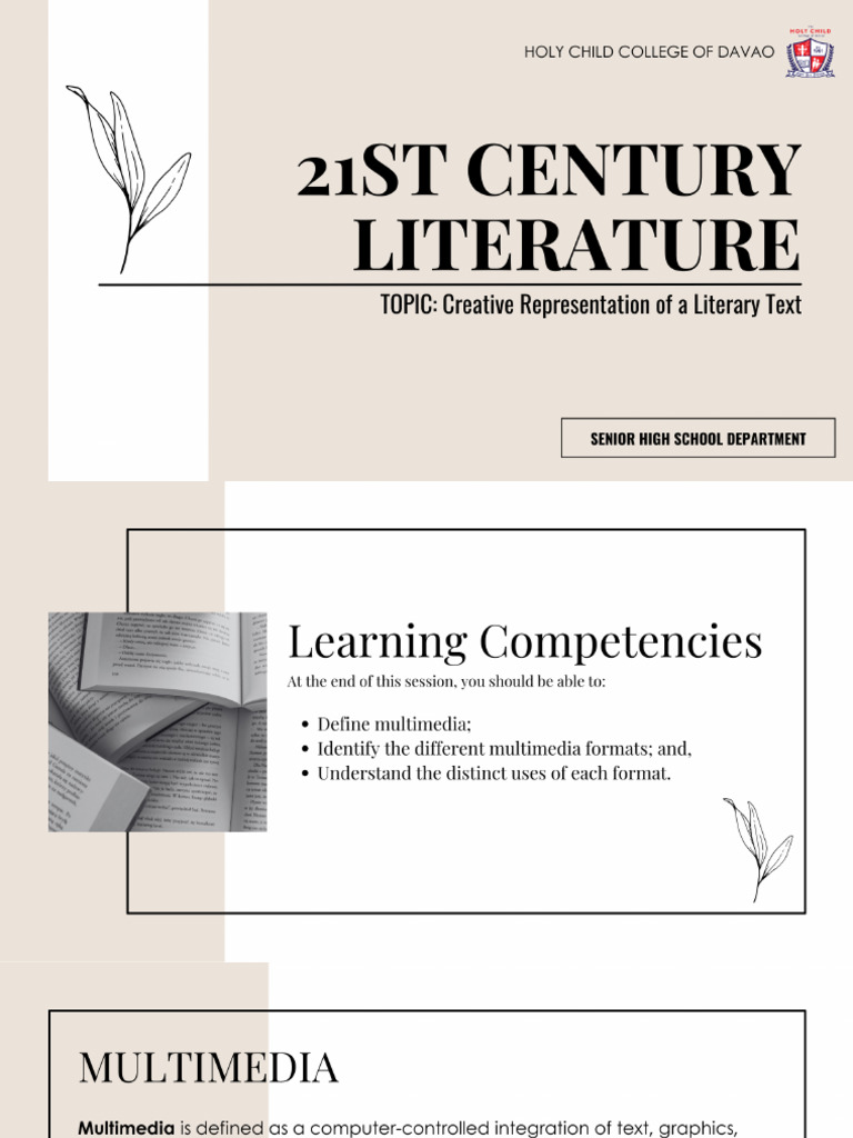 21st CL Topic 4 Creative Representations of a Literary Text | PDF