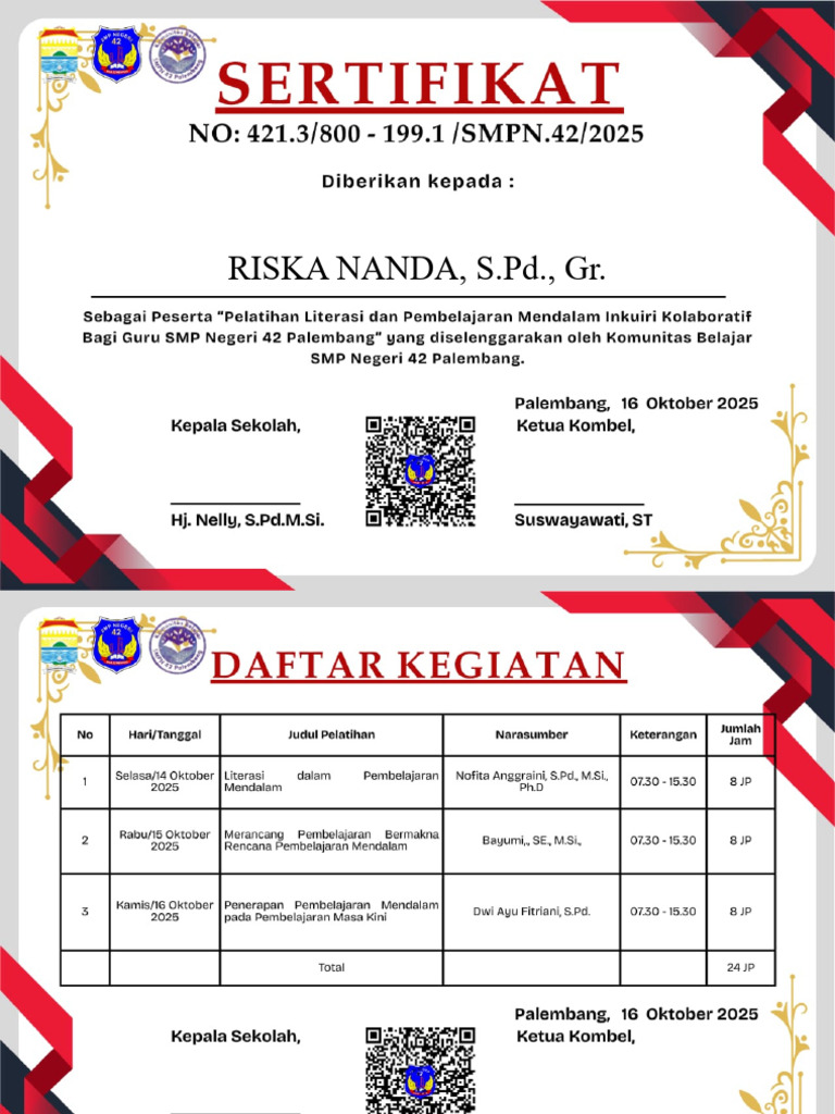 Sertifikat Riska | PDF
