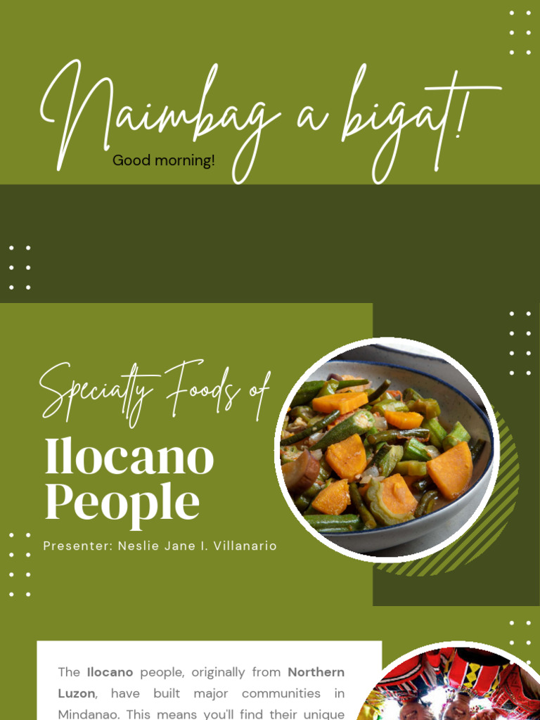 Specialty Ilocano Dishes Overview | PDF | Cuisine | Cooking