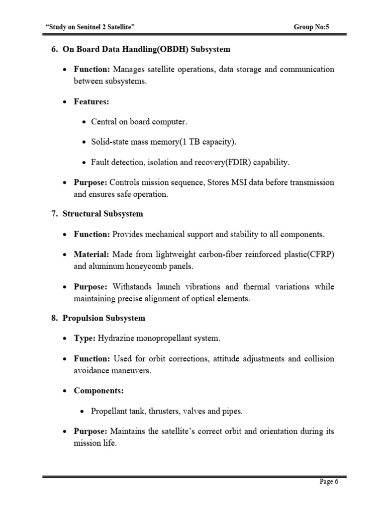 Sentinel 2 Satellite Operational Systems | PDF