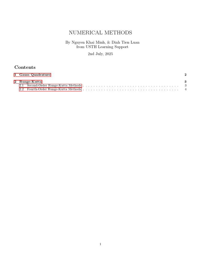[Numerical Methods] Advanced Method in Final | PDF | Numerical Analysis ...