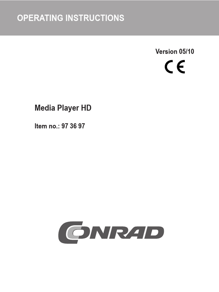 Media Player HD Operating Instructions | PDF | Computer Network | Ip ...