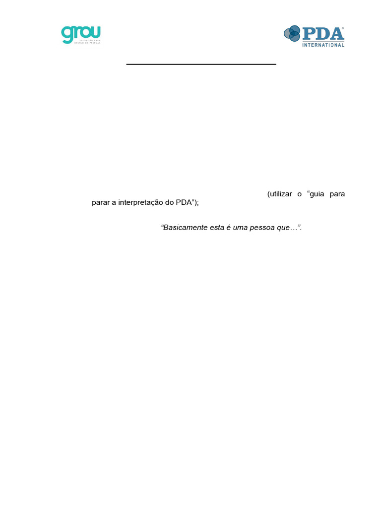 Guia Prático para Devolutiva PDA | PDF | Comportamento | Comentários