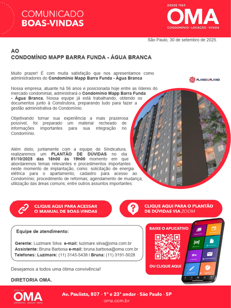 1- BOAS VINDAS OMA - MAPP BARRA FUNDA - ÁGUA BRANCA-1 | PDF