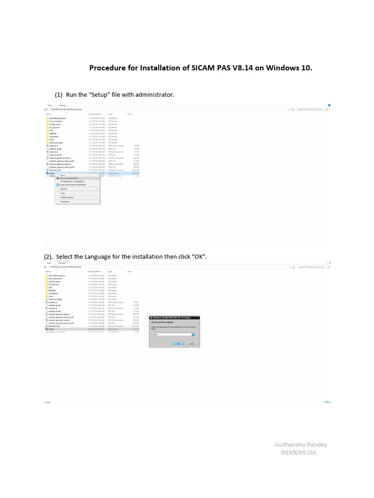 SICAM PAS V8.14 Installation Guide | PDF