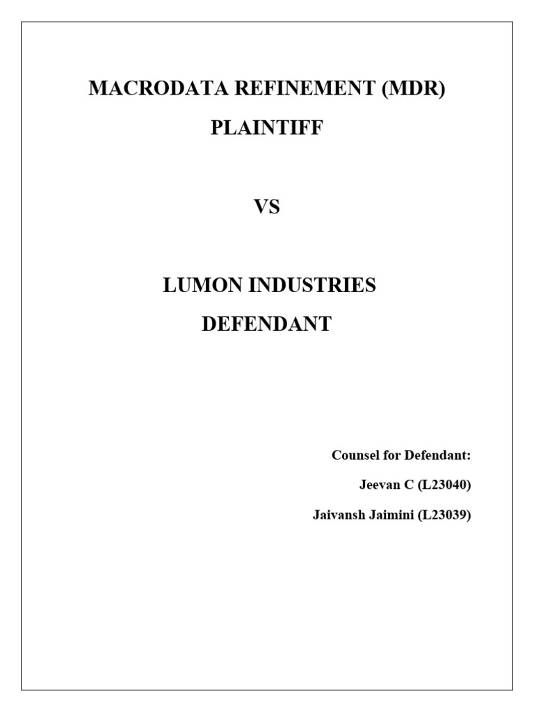 ADR moot memo sample | PDF | Arbitration | Civil Law (Legal System)