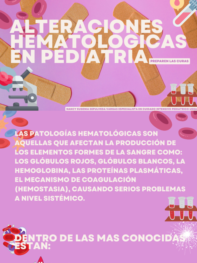 Alteraciones Hematologicas en Pediatria | PDF | Sangre | Anemia