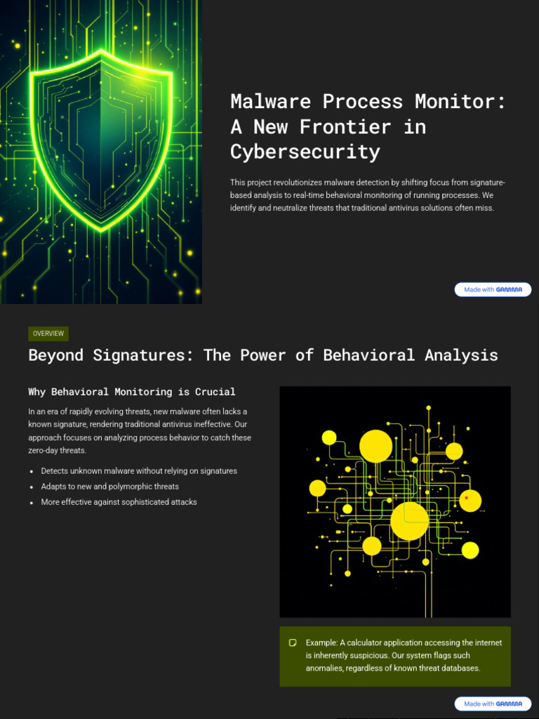 Malware Process Monitor A New Frontier in Cybersecurity | PDF | Malware ...