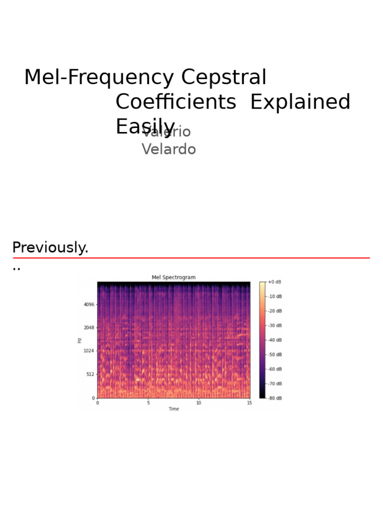 Understanding Mel-Frequency Cepstral Coefficients | PDF | Discrete ...