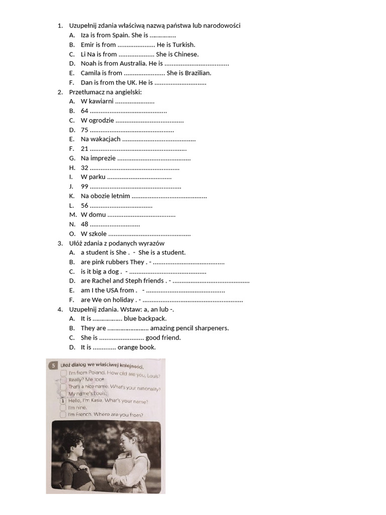 Together 4 Unit 1 | PDF