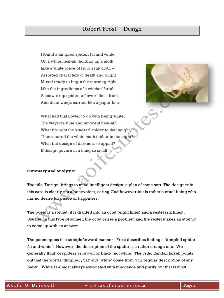 Frost - DesignFrost - DesignFrost - Design | PDF | Sonnets | Stanzaic Form