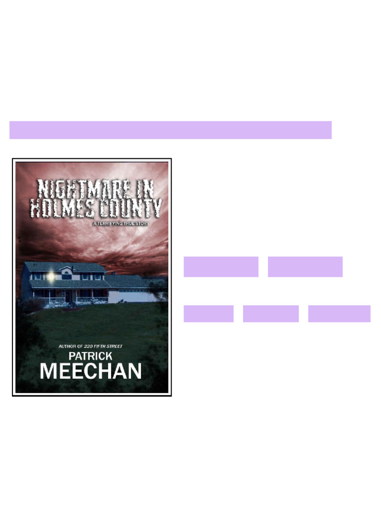 Nightmare In Holmes County Patrick Meechan ebook full revised version | PDF