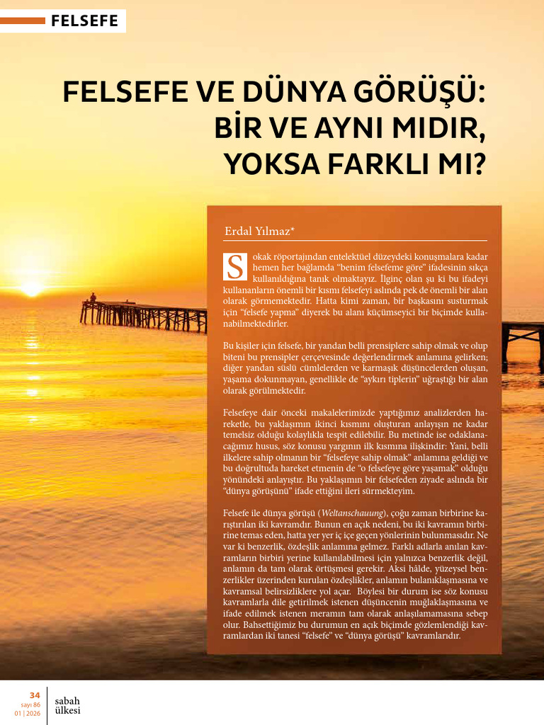 Felsefe Ve Dunya Gorusu Bir Ve Ayni Midi | PDF