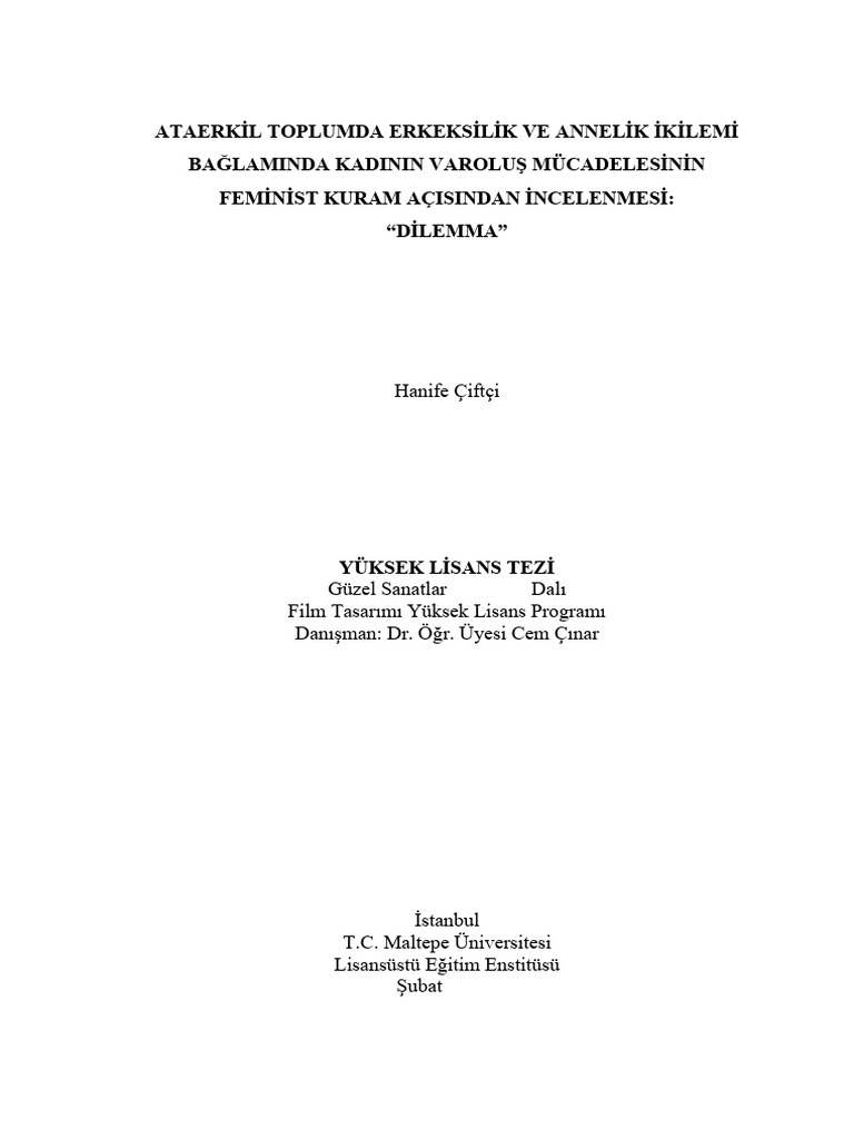 Feminist kuramda annelik | PDF