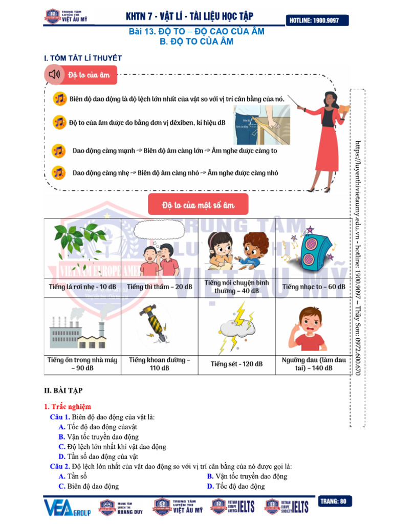 Vật Lý 7 Bài 3 -1 n | PDF