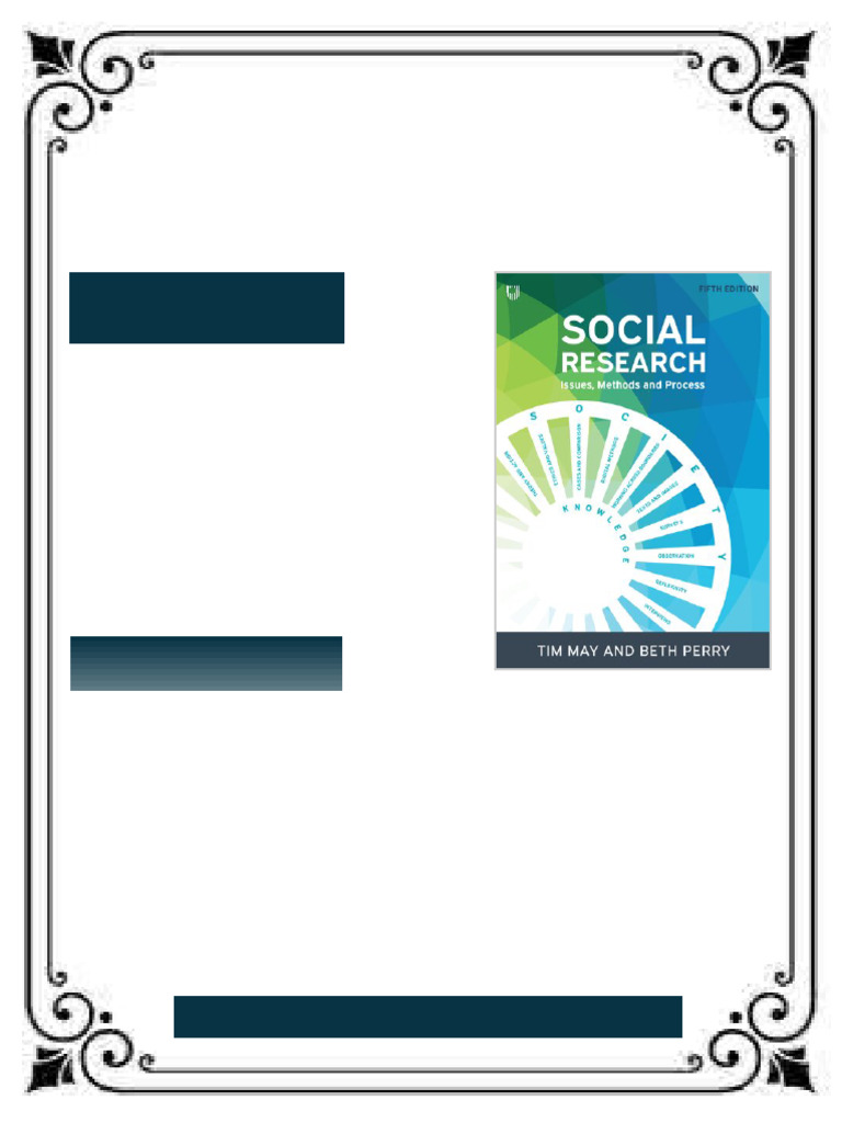 Social Research Issues Methods and Process 5th Edition Tim May eBook ...