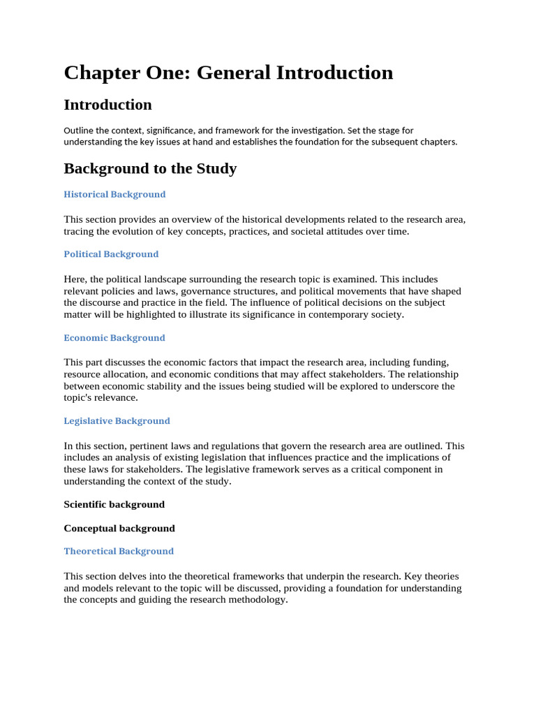 Chapter One and Two Outline and Content | PDF | Methodology | Statistics