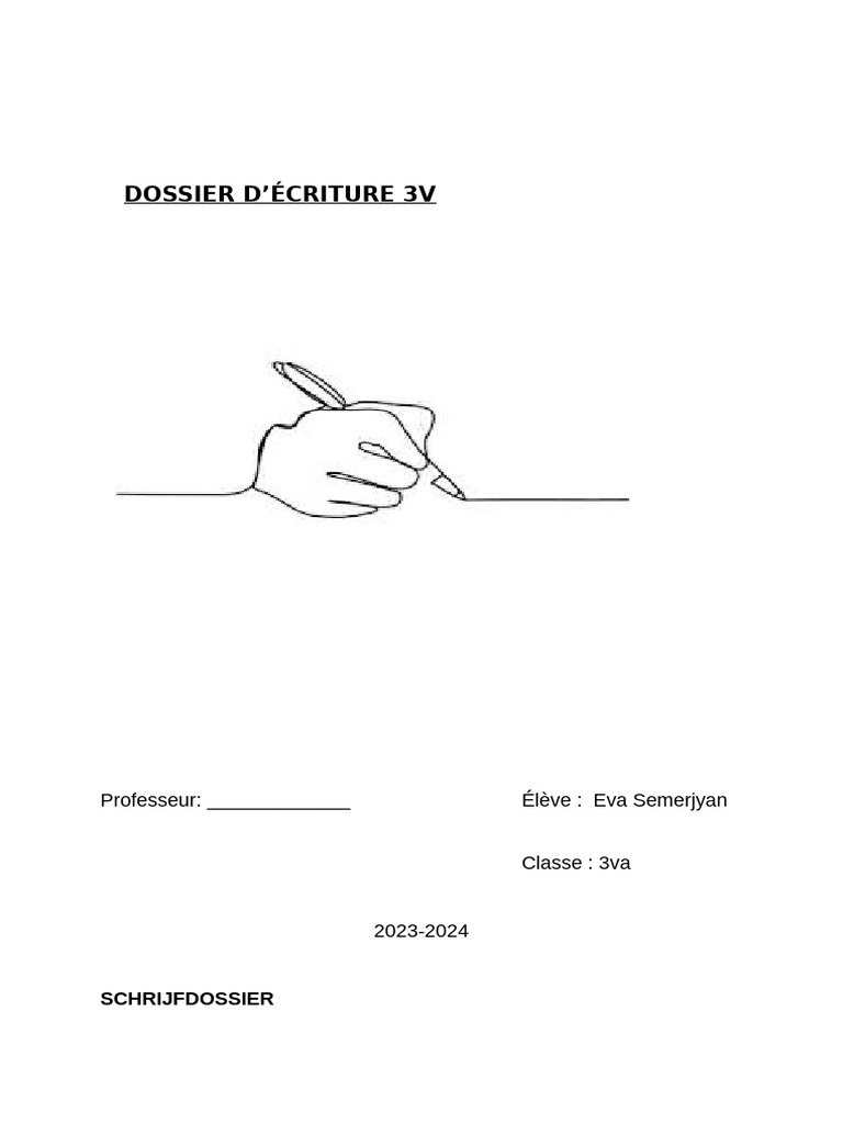 3v Dossier Écriture (1) (1) | PDF