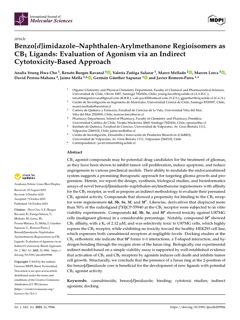 Obtención de moléculas con capacidad agonista CB1 | PDF | Two ...