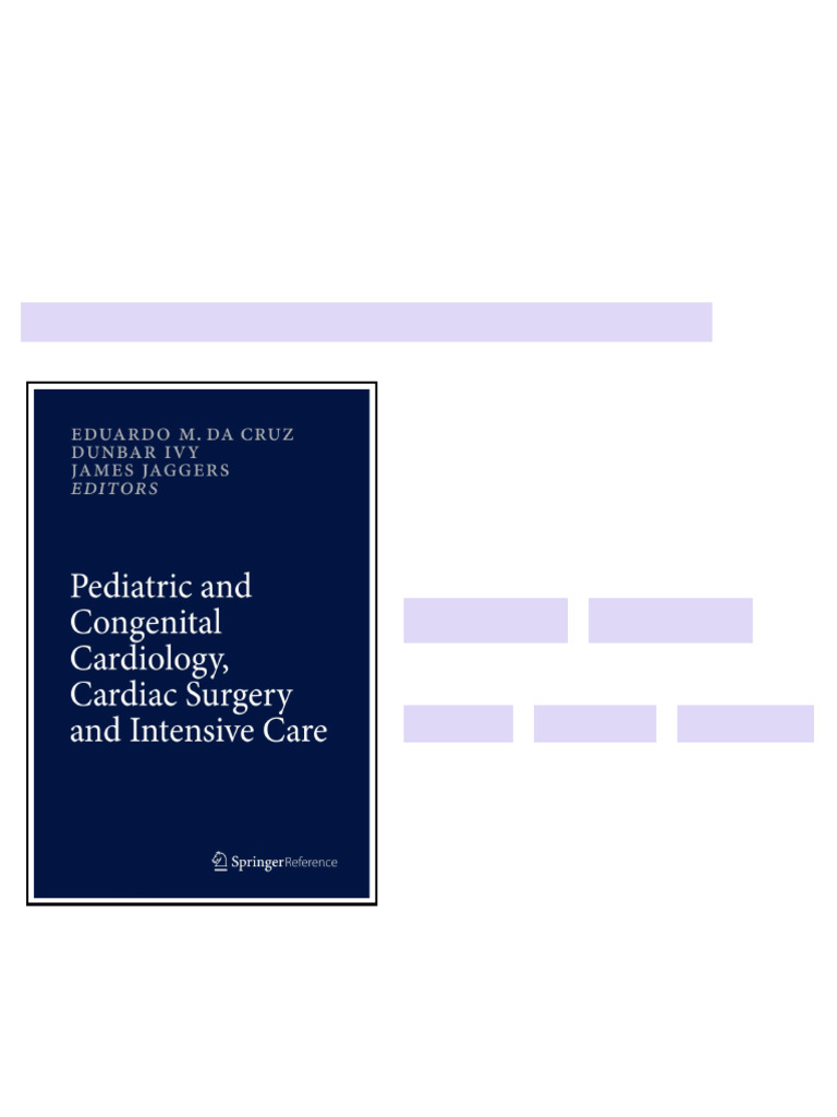 Pediatric and Congenital Cardiology Cardiac Surgery and Intensive Care ...